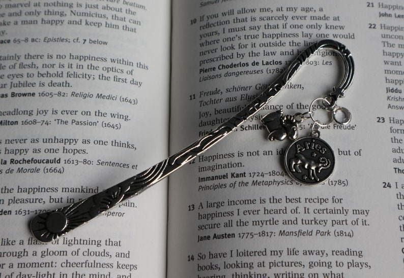 Aries Astrology Bookmark Aries Celestial Bookmark Metal - Etsy
