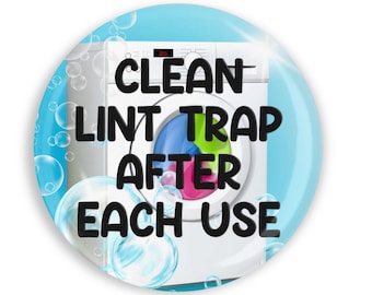 Check Lint Trap Sign - Etsy
