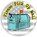 Please Pick up Mail American Flag Background Blue Mailbox Magnet - Etsy