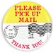 Please Pick up Mail Yellow and White Outgoing Mail Alert Magnet - Etsy