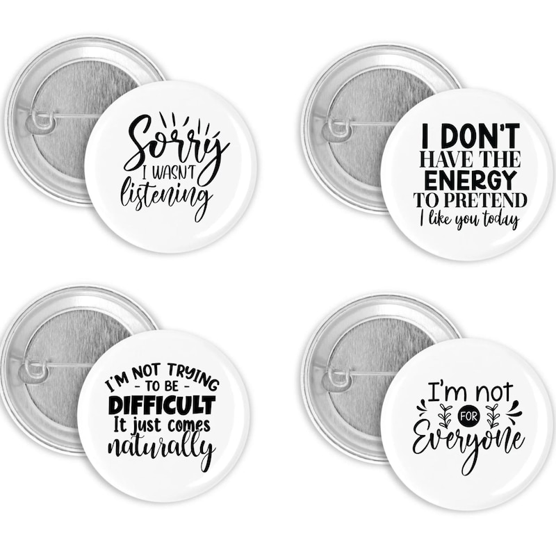 Funny Buttons - Etsy