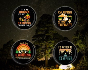 Camping Buttons - Etsy