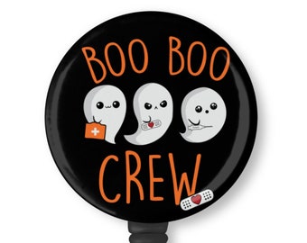 Halloween Ghosts Boo Badge ID Holders Fabric Covered - Etsy