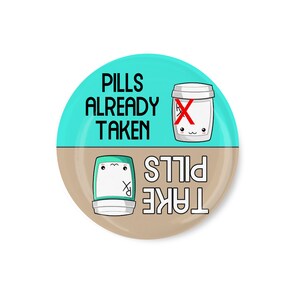 3.5" Cute Kawaii Pill Prescription Bottles Medication Reminder to Take ...
