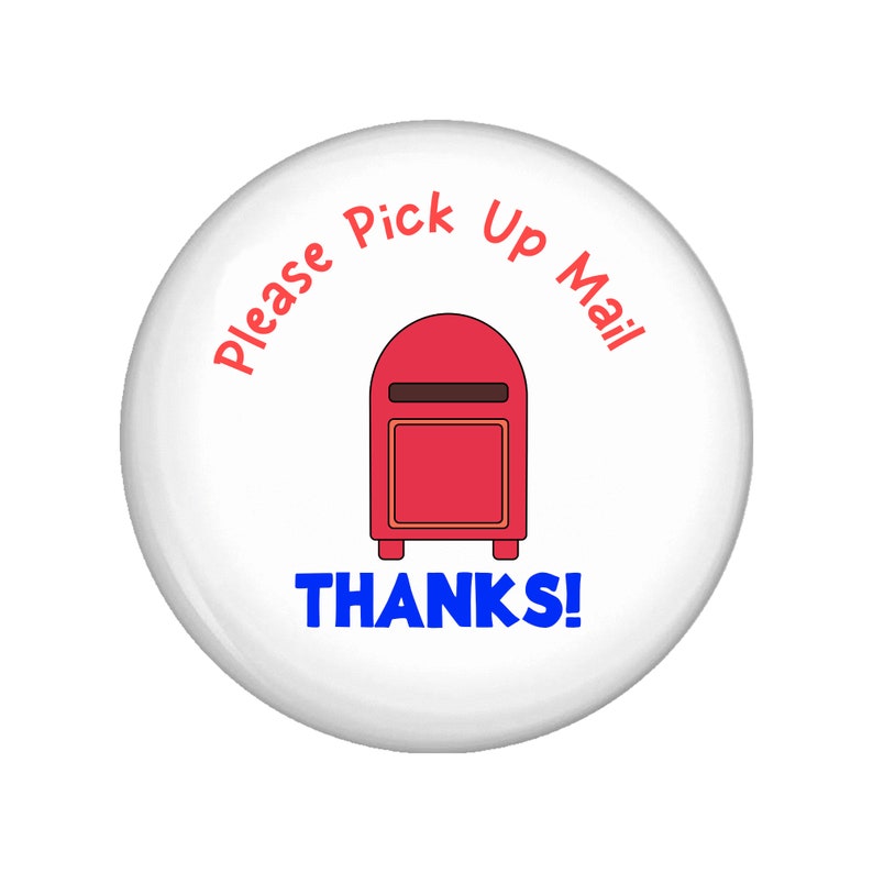 Red Mailbox Outgoing Mail Please Pick Up Mailbox Magnet | Etsy