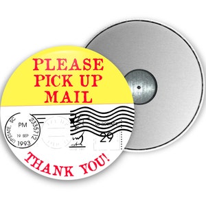 Please Pick up Mail Yellow and White Outgoing Mail Alert Magnet - Etsy