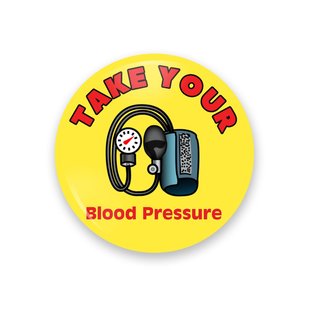 Take Your Blood Pressure" Reminder Magnet – Perfect for Elderly and ...