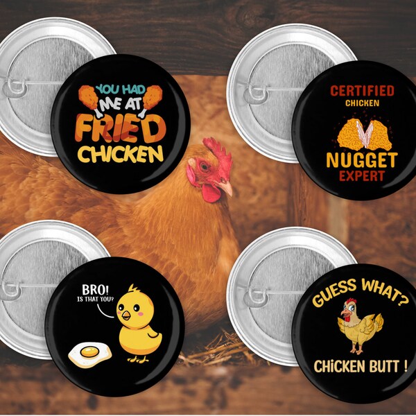 Chicken Pin - Etsy