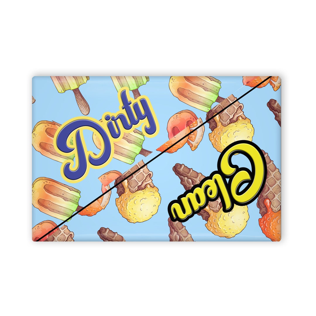 Ice Cream Cone/popsicle Theme Clean Dirty Dishwasher Magnet 2 X 3 - Etsy