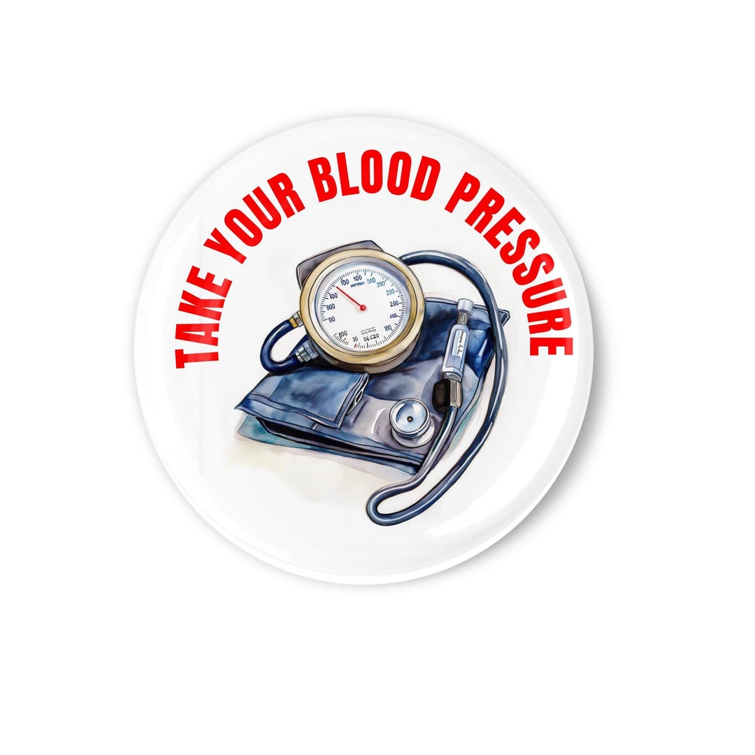 Large 3.5" Reminder Magnet - Take Your Blood Pressure - Bold and Easy ...