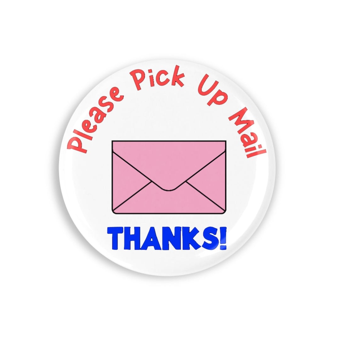 Please Pick up Mail Pink Envelope Outgoing Mail Alert Magnet - Etsy