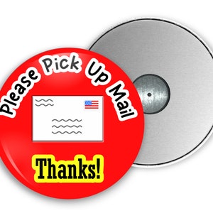 2.25" Please Pick up Mail Mailbox Alert Magnet - Etsy