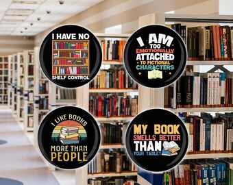 Book Lapel Pin CC375 Reading Literature and Education - Etsy
