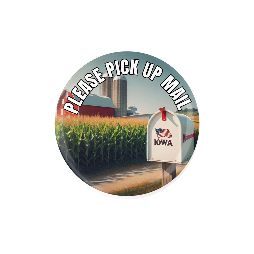 Iowa Themed Please Pick up Mail Decorative Magnet - Etsy