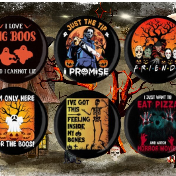 Halloween Buttons - Etsy
