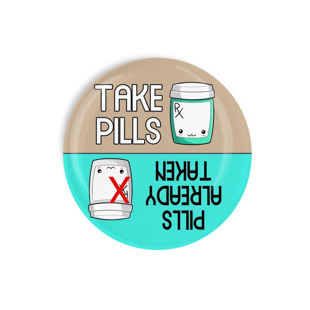 3.5" Cute Kawaii Pill Prescription Bottles Medication Reminder to Take ...