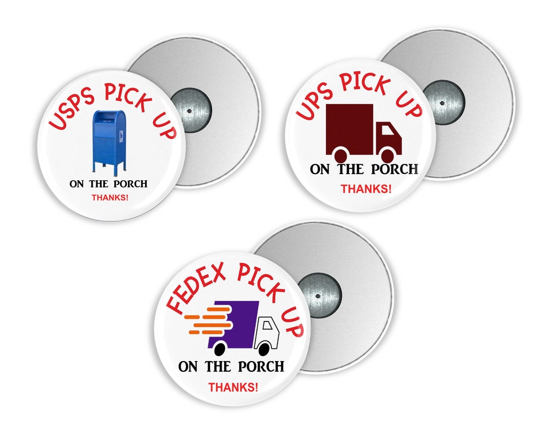2.25" Pick up Alert Magnets to Alert Delivery Pick up Service - Etsy