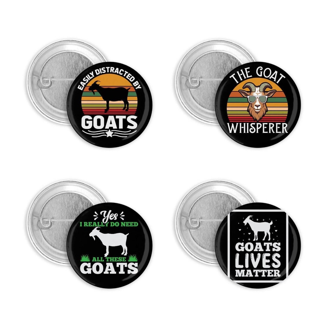 Funny Goat Lover Pin-back Buttons: Farm Animal Humor Gifts - Etsy