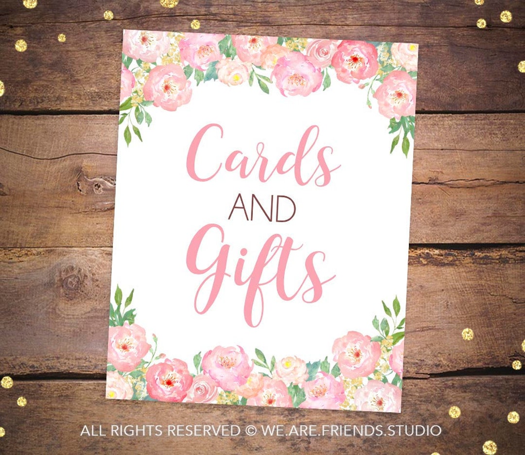 Gifts and Cards Printable Sign Printable Baby Shower Signs - Etsy