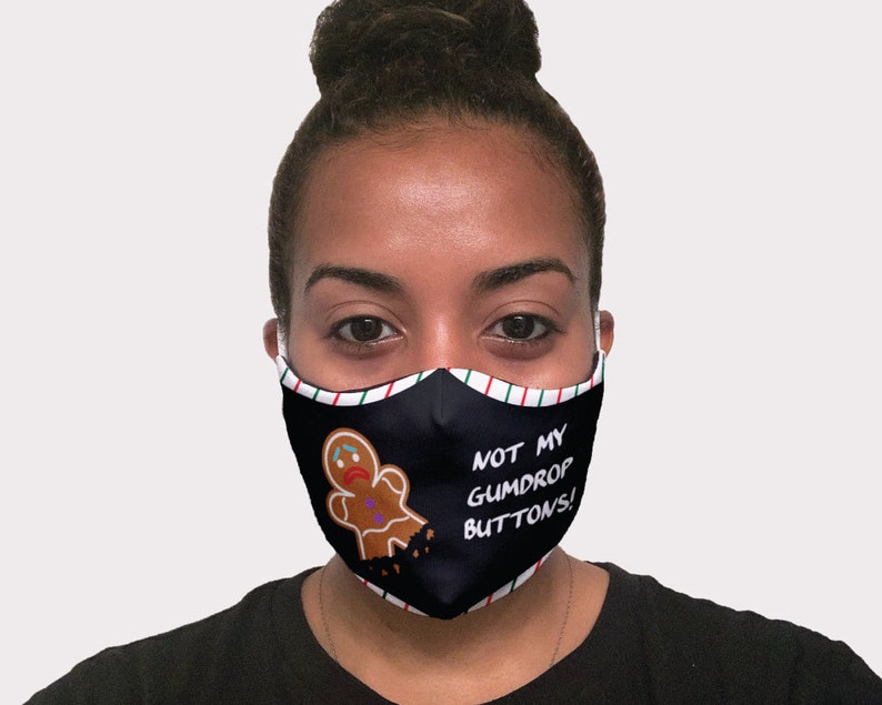 Gingerbread Man Christmas Face Mask Gingy Shrek Print Mask | Etsy