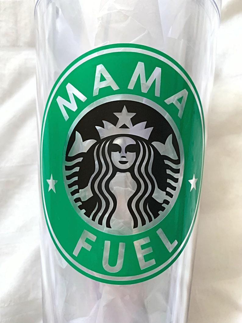 Mama Fuel Starbucks Logo Decal Sticker With or Without Reusable Plastic ...