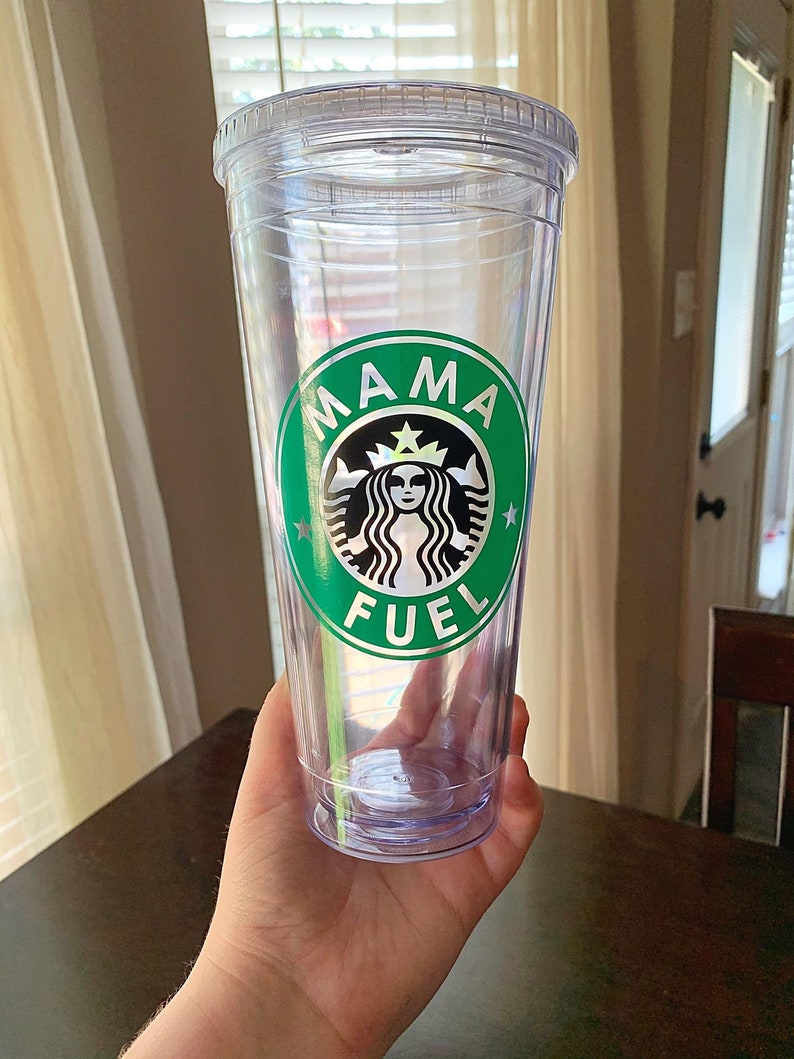 Mama Fuel Starbucks Logo Decal Sticker With or Without Reusable Plastic ...