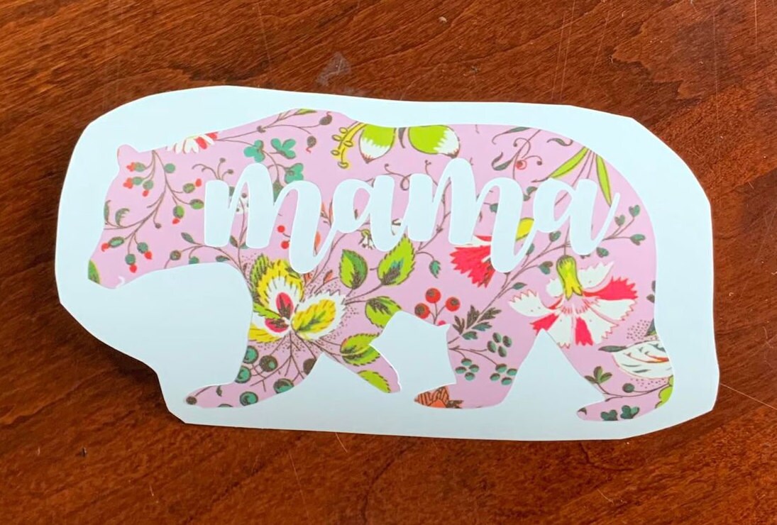 Mama oso vinilo pegatina calcomanía personalizado mármol | Etsy