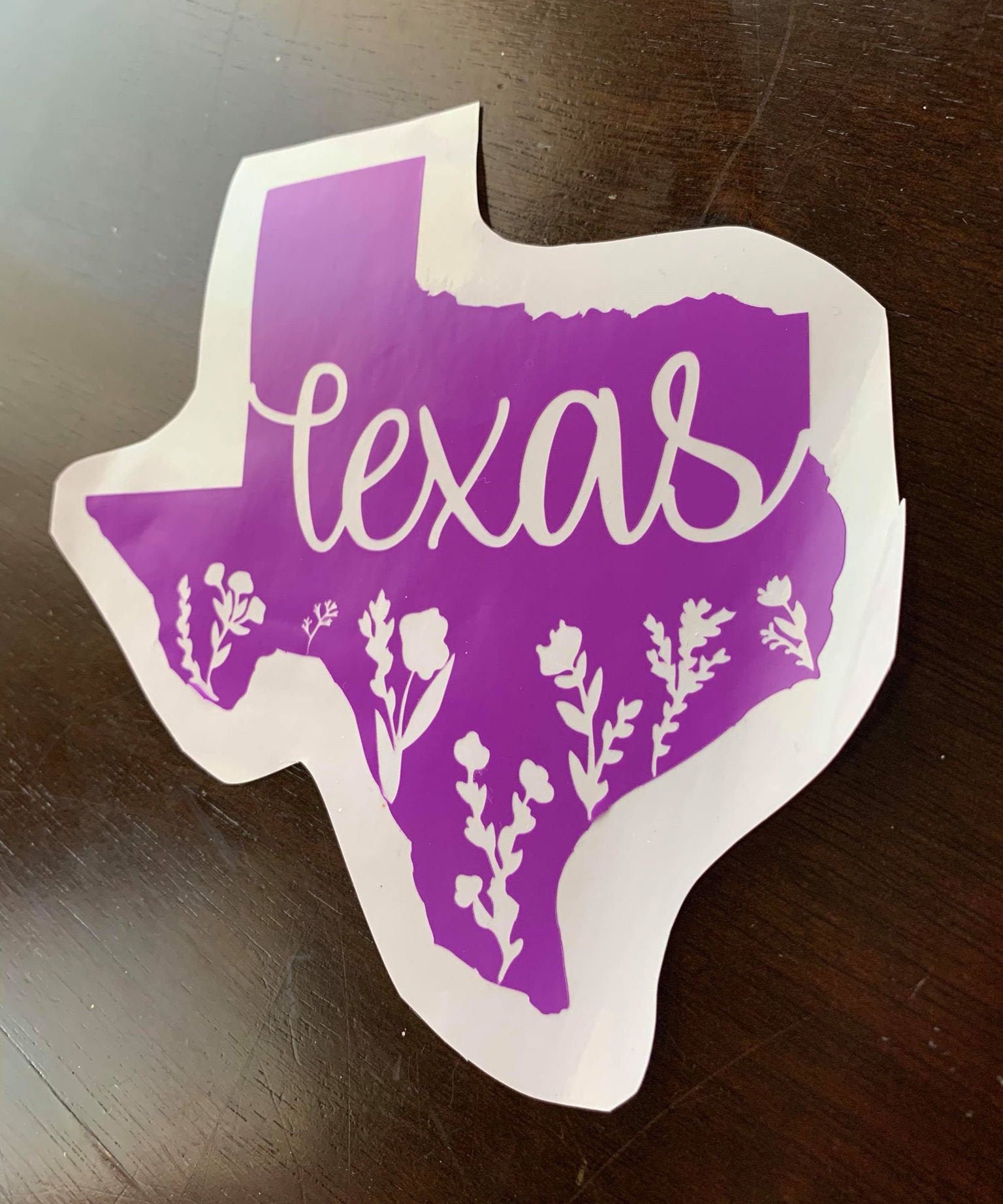 Texas Mama Vinyl Decal Sticker Floral Design Custom State Home - Etsy