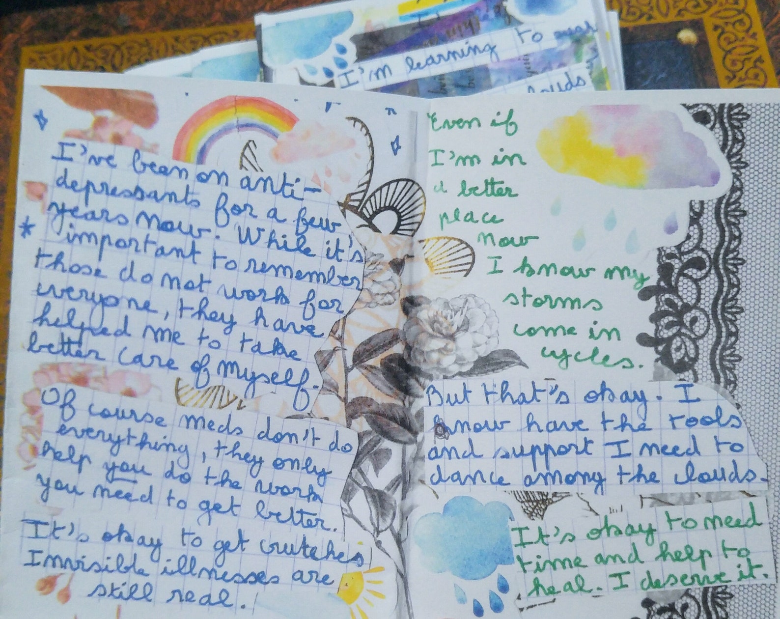 Mental Health Mini Zine, Cut and Paste, Full Color, Depression Perzine ...