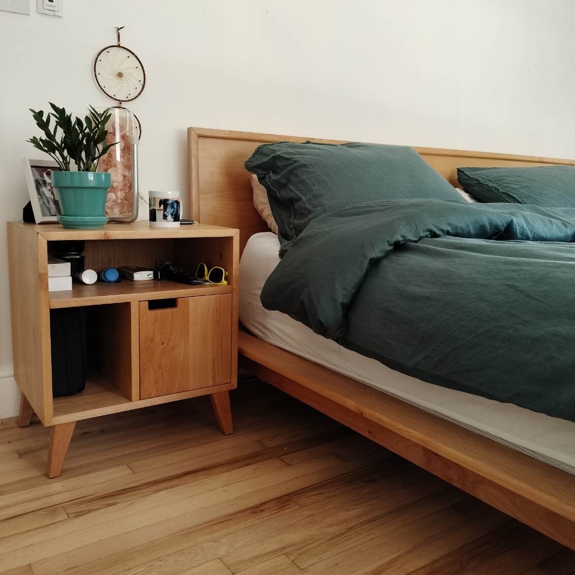 Minimalist Mid-century Modern Nightstand - Etsy