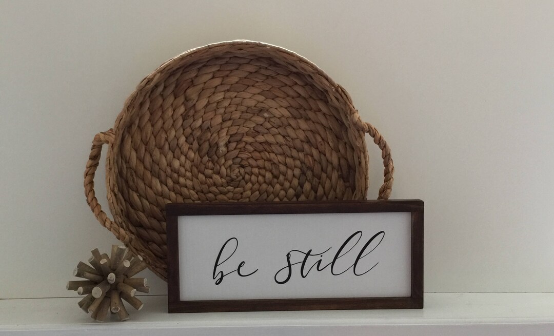 Be Still Wood Sign|psalm 46:10 Wood Sign|farmhouse Decor|gallery Wood ...