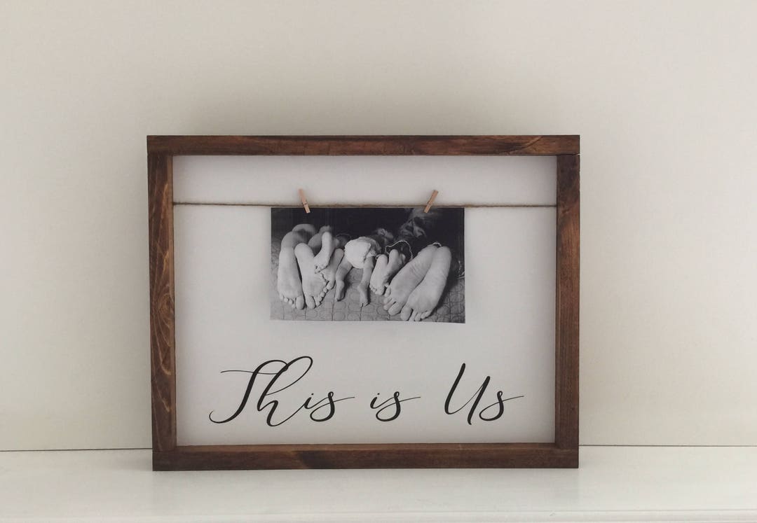 This is Us Photo Frame Wood Sign| This is Us Painted Wood Sign ...