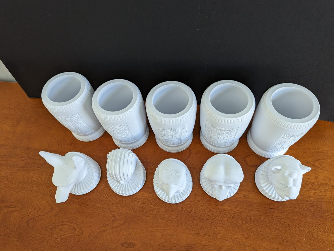 Egyptian Canopic Jars - the Mummy - Etsy