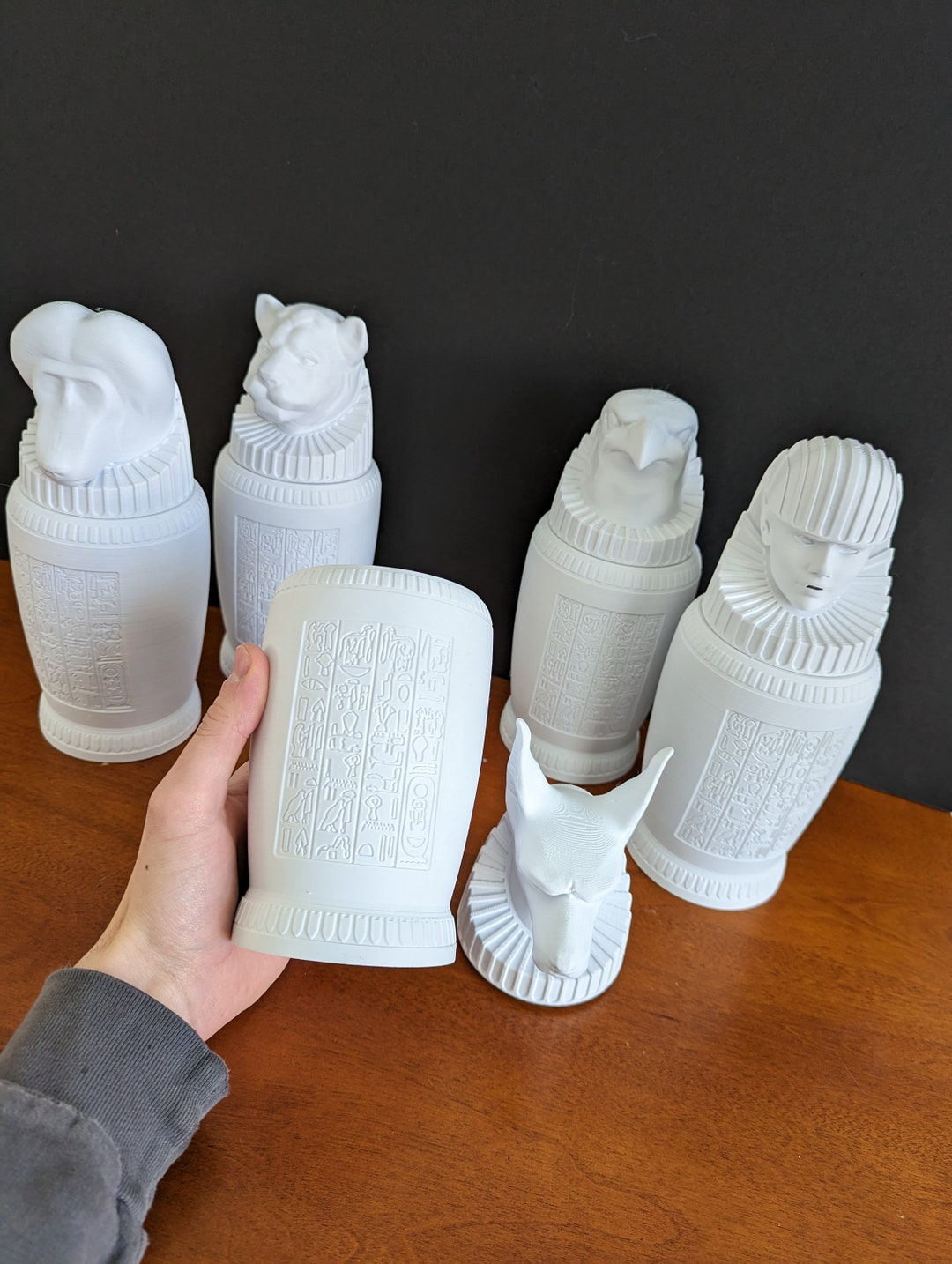 Egyptian Canopic Jars - the Mummy - Etsy