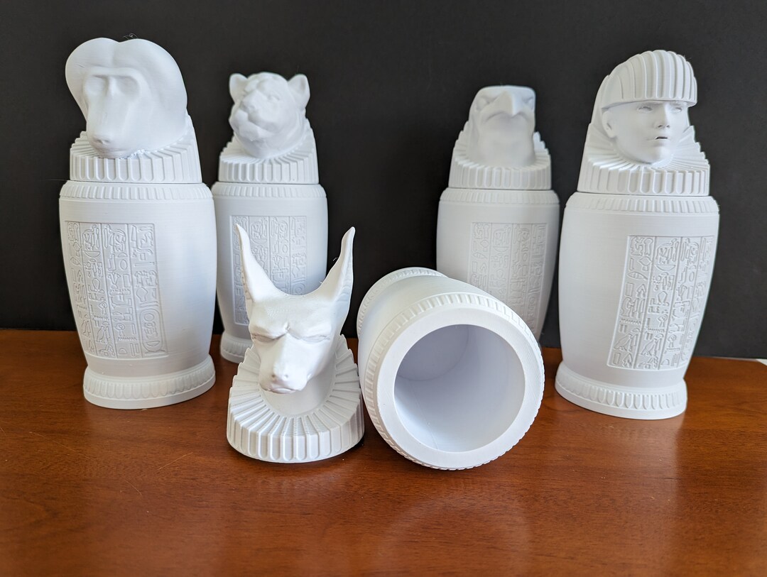 Egyptian Canopic Jars the Mummy - Etsy