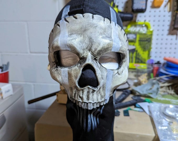GHOST - Handmade Costume Mask MW2 - Etsy