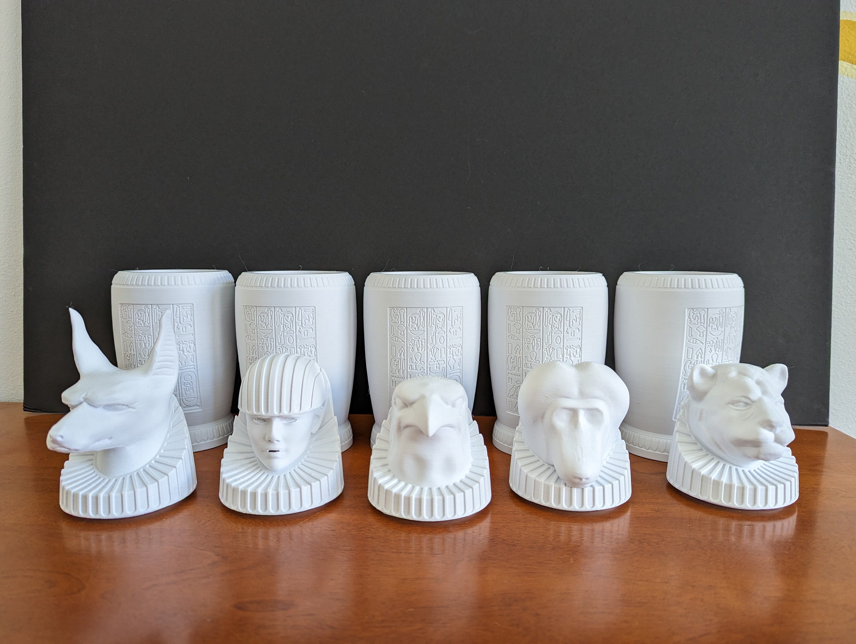 Egyptian Canopic Jars - the Mummy - Etsy