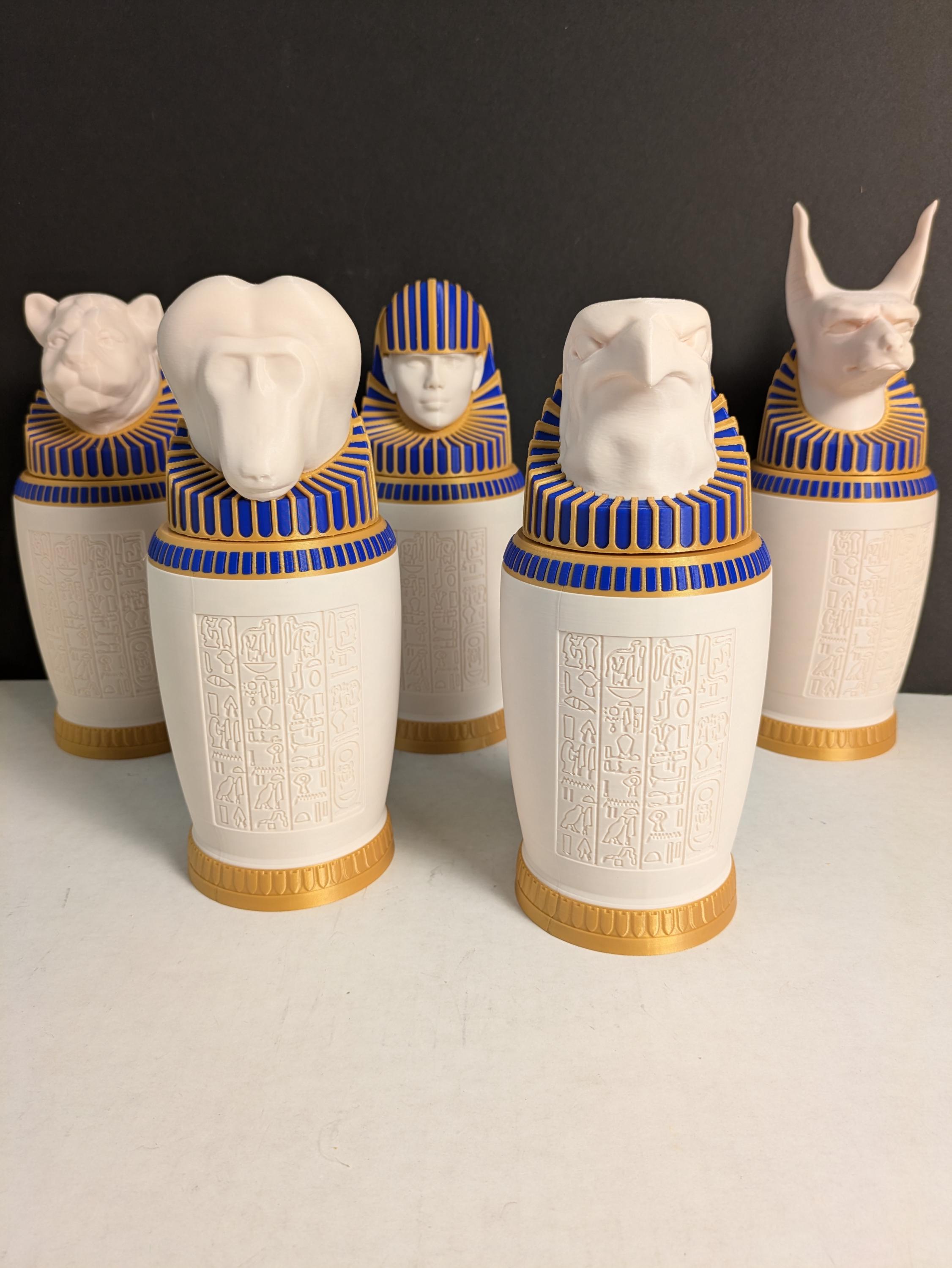 Egyptian Canopic Jars - the Mummy - Etsy