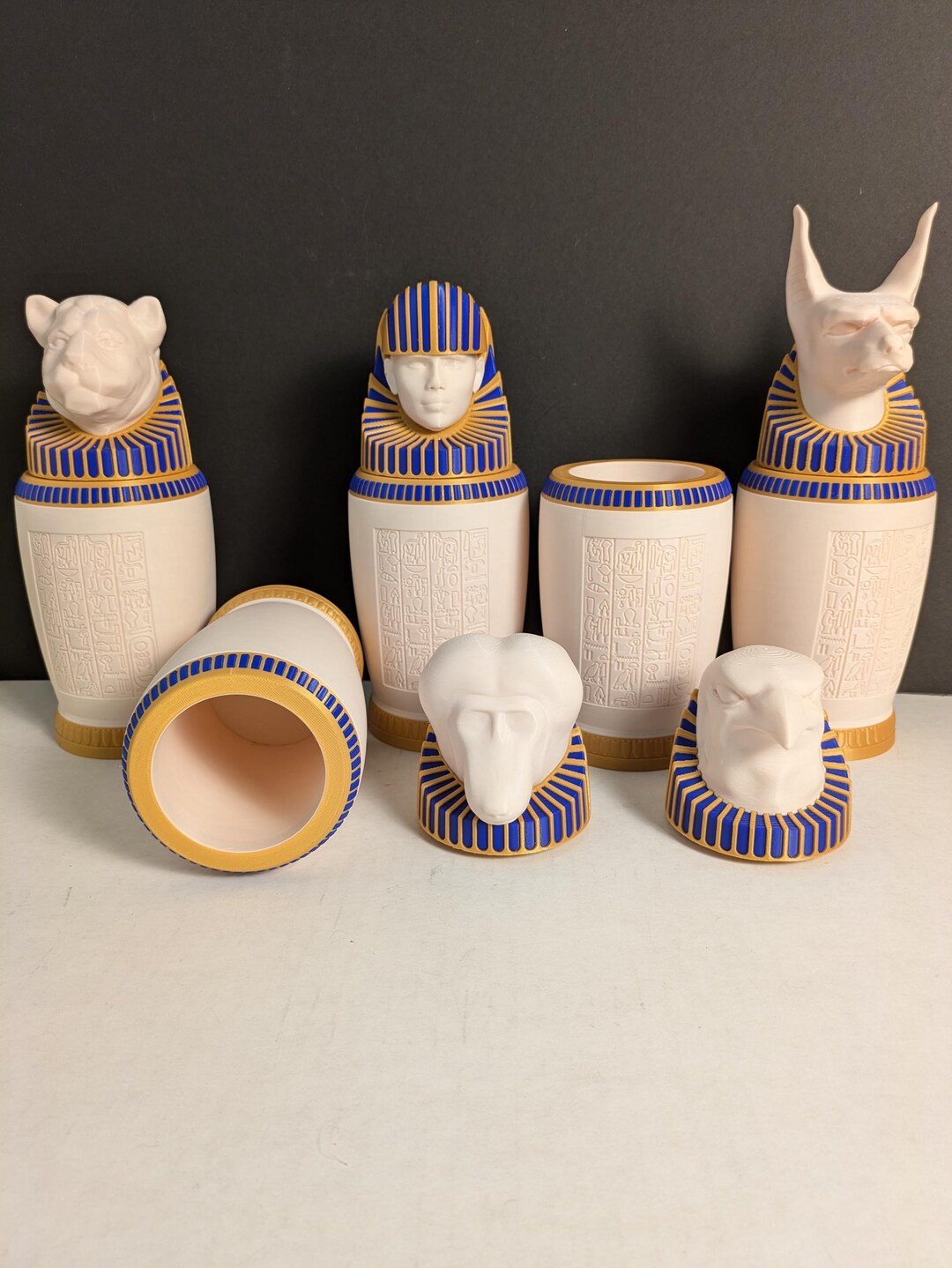 Egyptian Canopic Jars the Mummy - Etsy