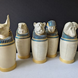 Egyptian Canopic Jars the Mummy - Etsy