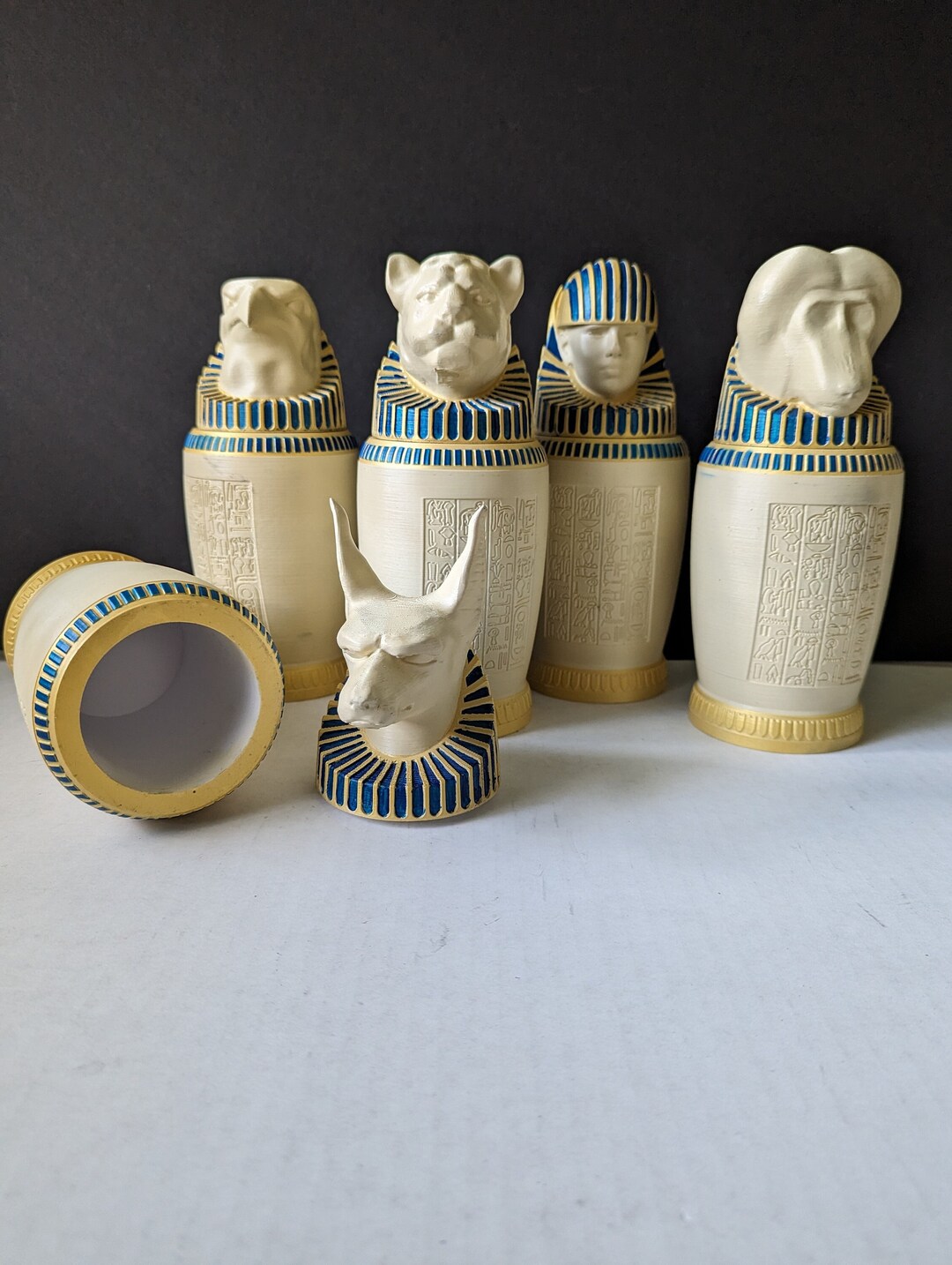 Egyptian Canopic Jars the Mummy - Etsy