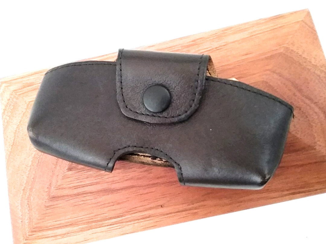Dark Brown Leather Phone Pouch for Belt, Vintage 80s Nokia Holder, Made ...