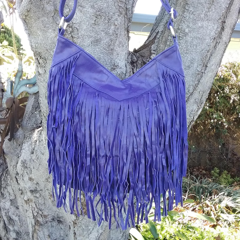 Leather Fringe Purse - Etsy