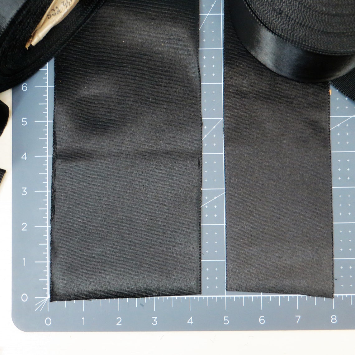 15y Roll THICK BLACK SATIN Ribbed Belting Ribbon Tag: Black - Etsy