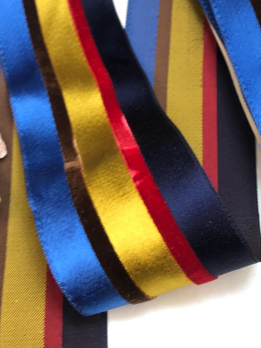 2y VELVET SATIN WOVEN Hat Banding Ribbon Tags: French Stripe Velvet ...