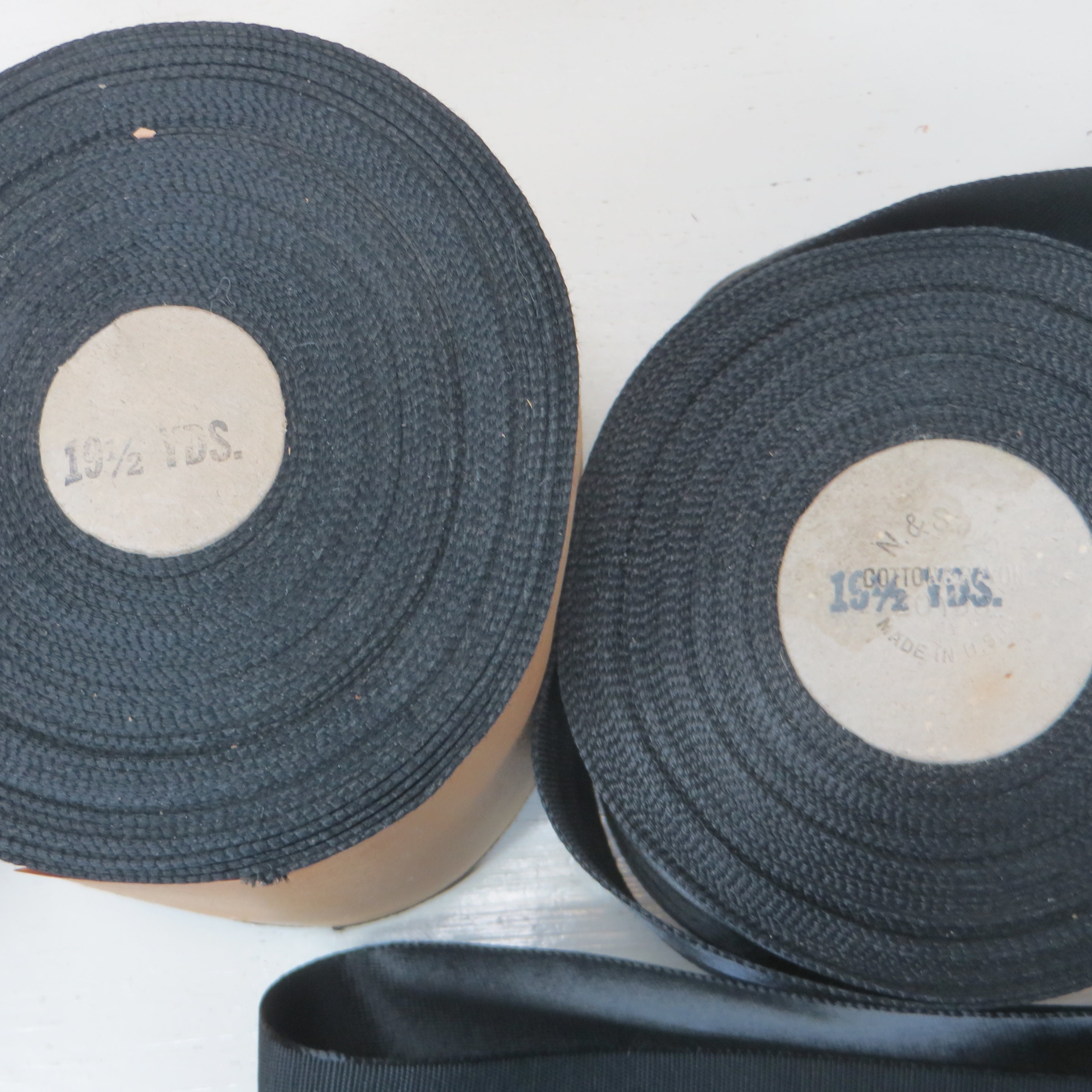 15y Roll THICK BLACK SATIN Ribbed Belting Ribbon Tag: Black - Etsy