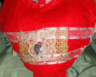 Fabric hearts | Etsy