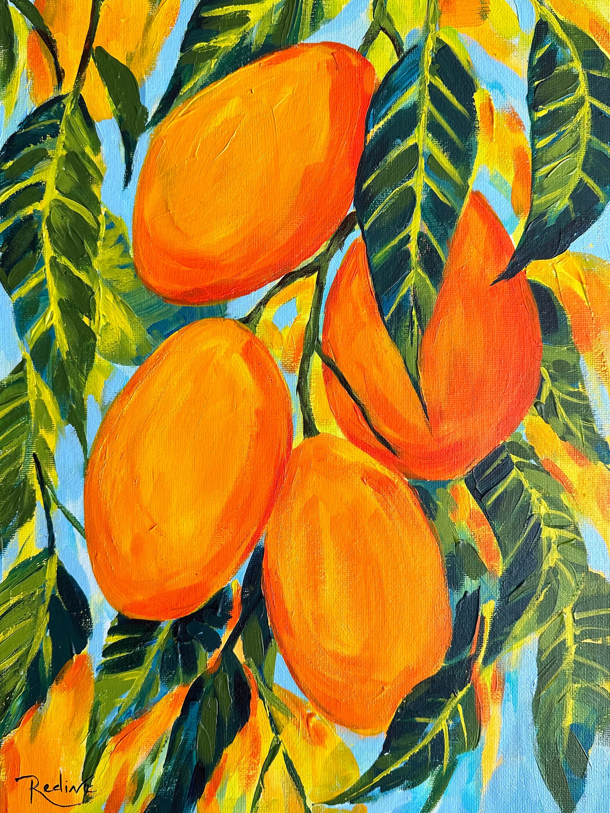 Mangos One of a Kind Original Painting by Irina Redine, Mango Tree ...