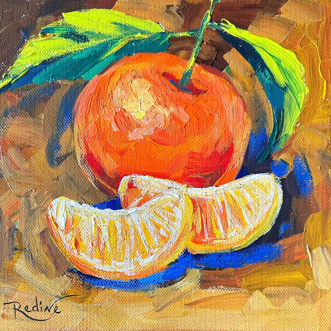 Mandarins Original One of a Kind Painting by Irina Redine - Etsy