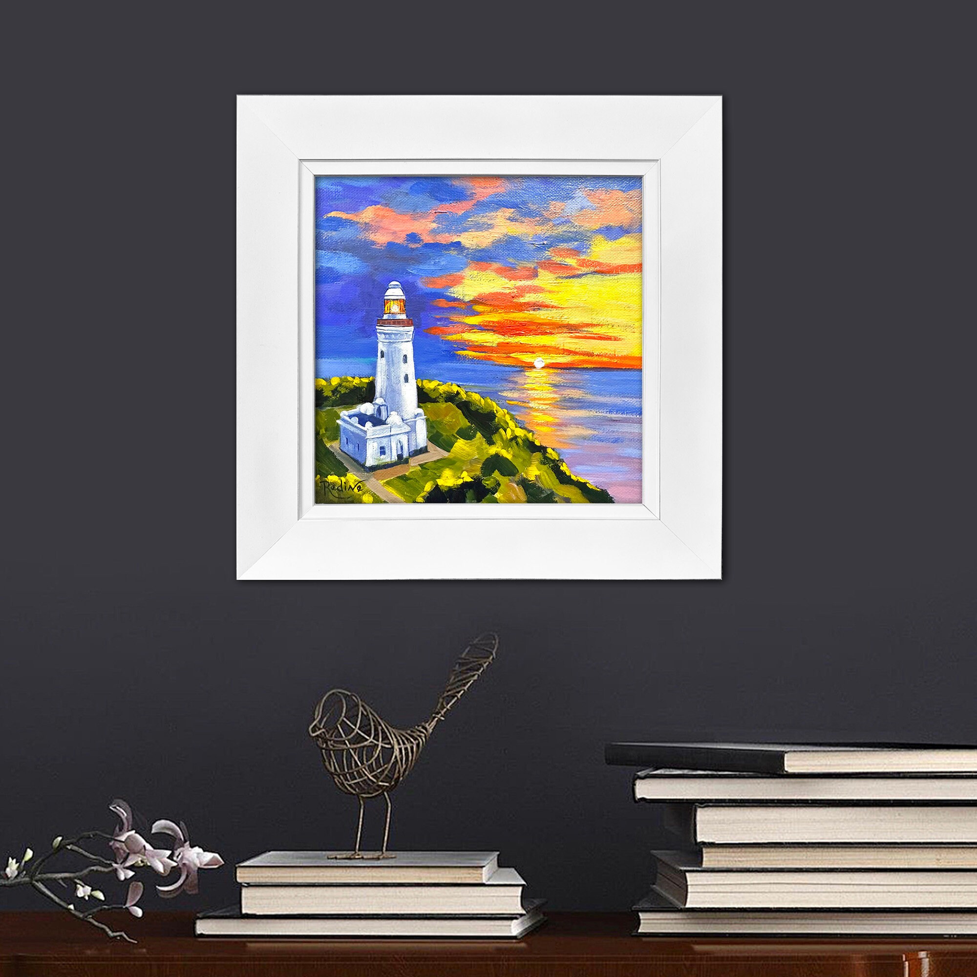 Nora Head Lighthouse Original Painting by Irina Redine - Etsy